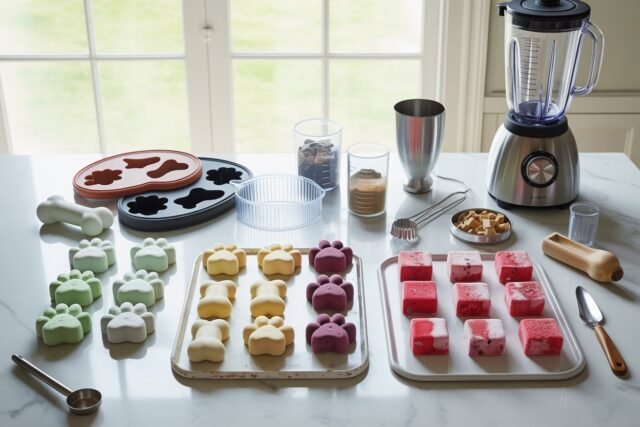 Homemade Frozen Fresh Breath Dog Treats - pawthenthic.com